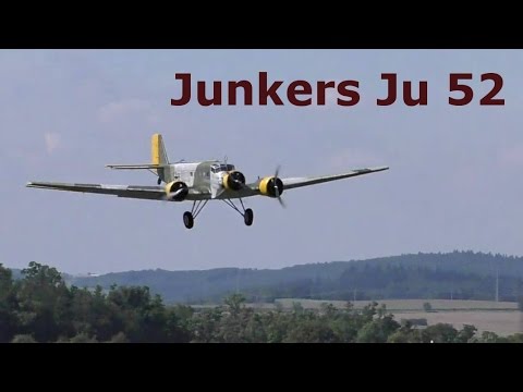 2x Junkers Ju 52, giant scale electric powered RC airplanes, 2016 - YouTube