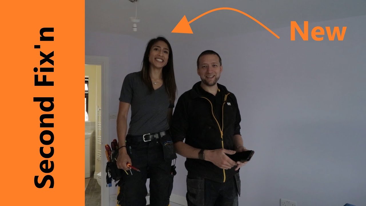 Second Fixing a new house ( and meet the new team player) - YouTube
