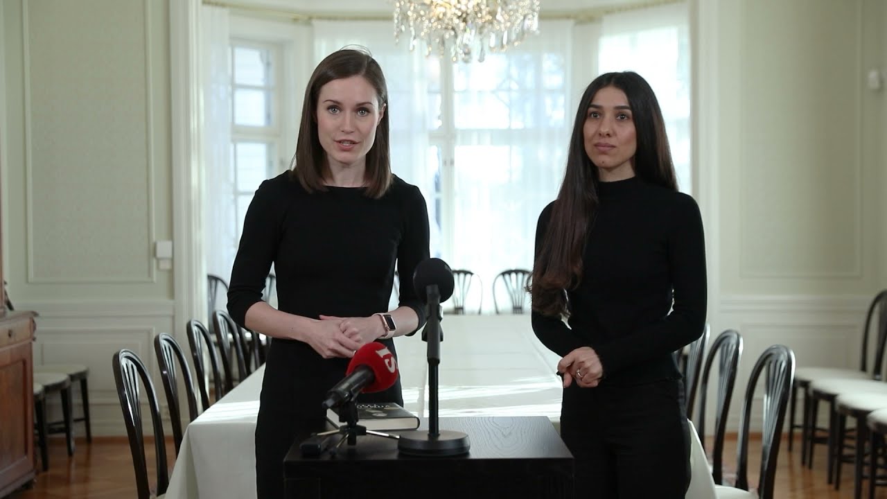 Prime Minister Marin and Nobel Peace Prize laureate Nadia Murad met in ...