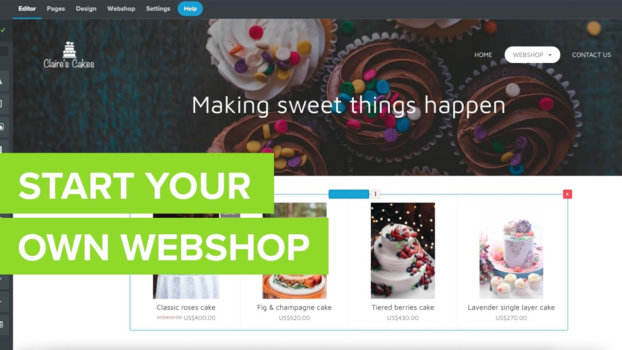 How to start your own webshop with Webador - YouTube