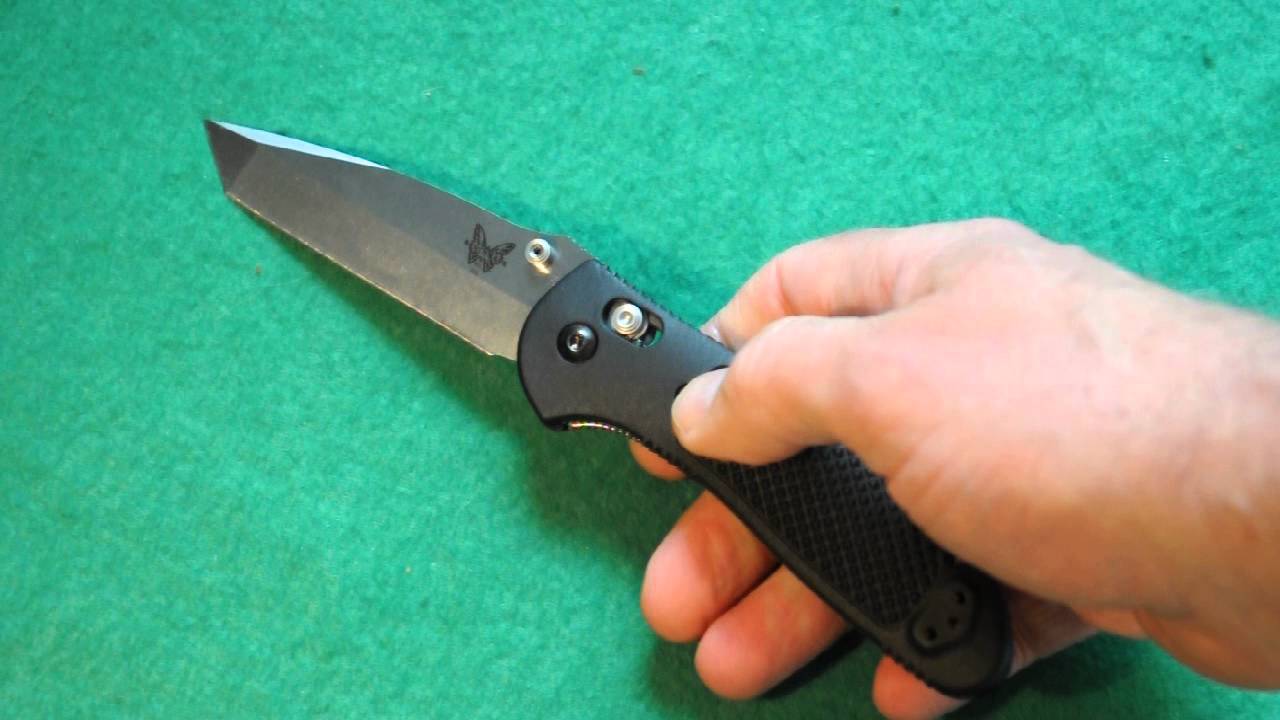 Benchmade Tanto Griptilian 553 - A review - YouTube