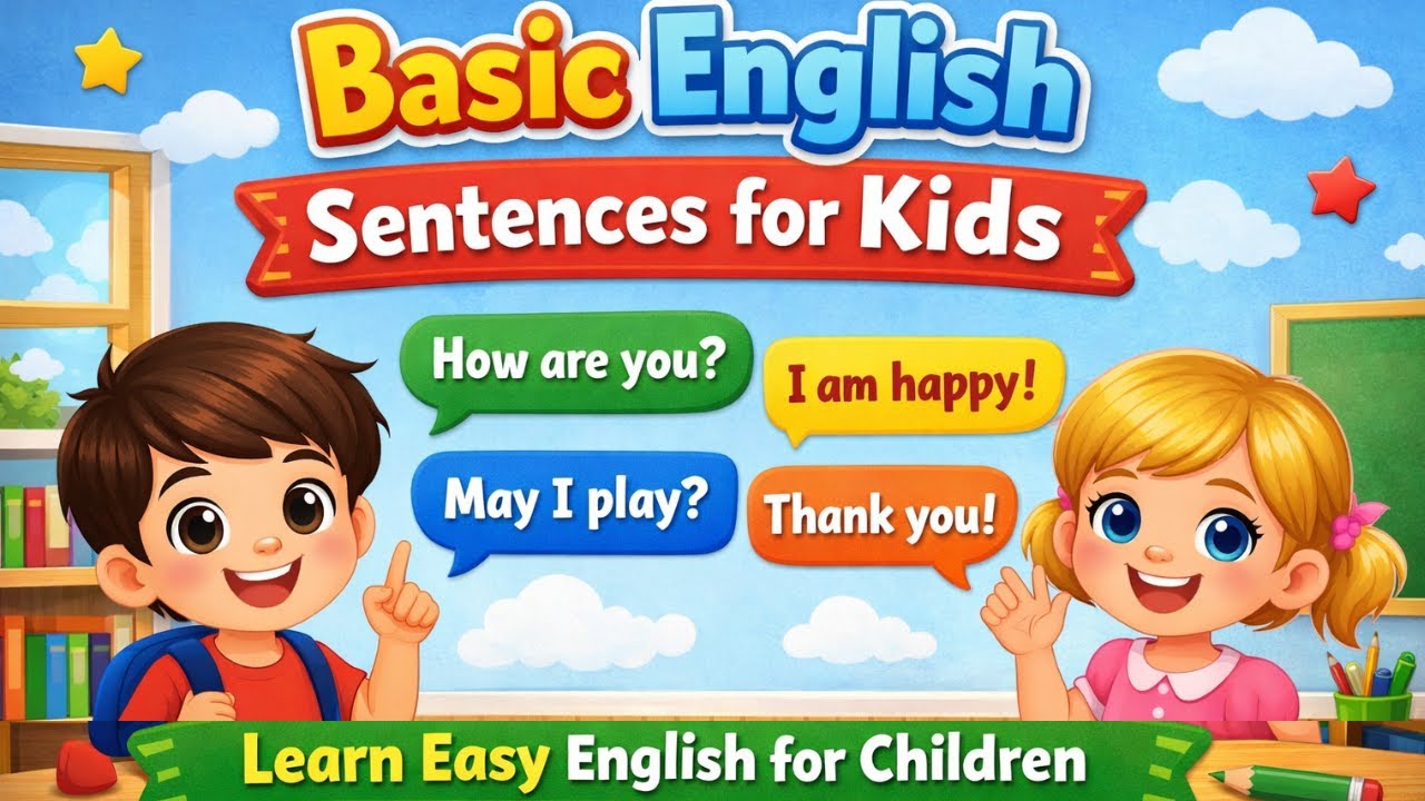 Basic English Sentences for Kids | Learn Easy English for Children ...
