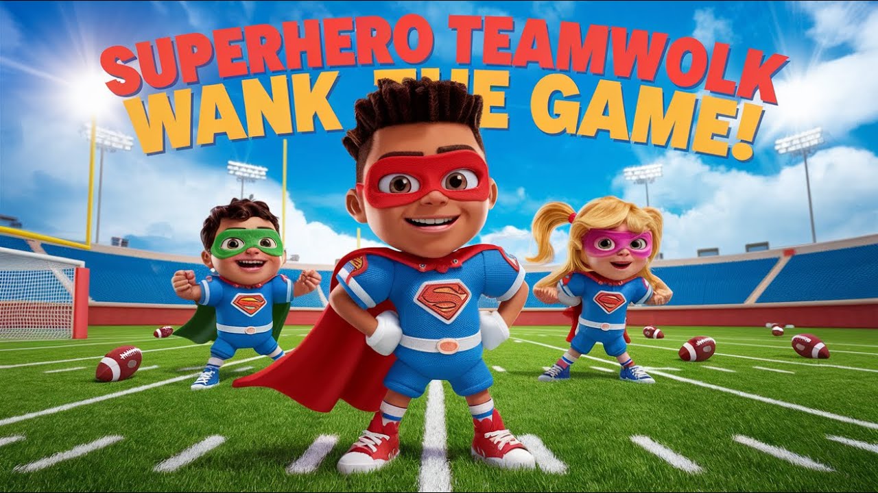Superhero Teamwork Wins the Game | Fun Football Adventure for Kids ...
