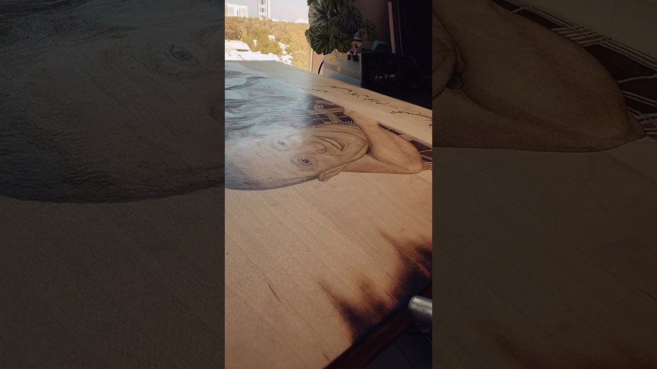 Pyrography art #pyrography #pyrographyart #art #artist #woodburning #woodart #reels #shorts #fyp ...