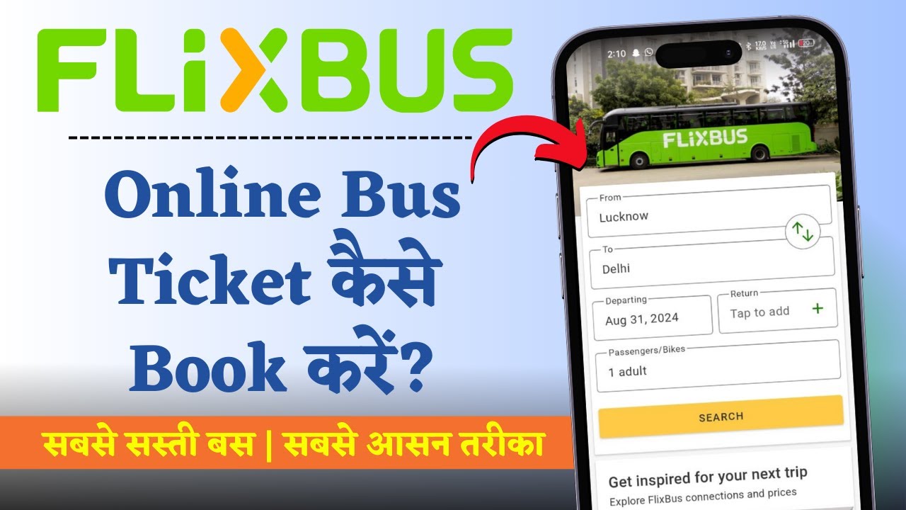 Online bus ticket kaise Book kare | Flixbus App Kaise Use Kare | Best ...