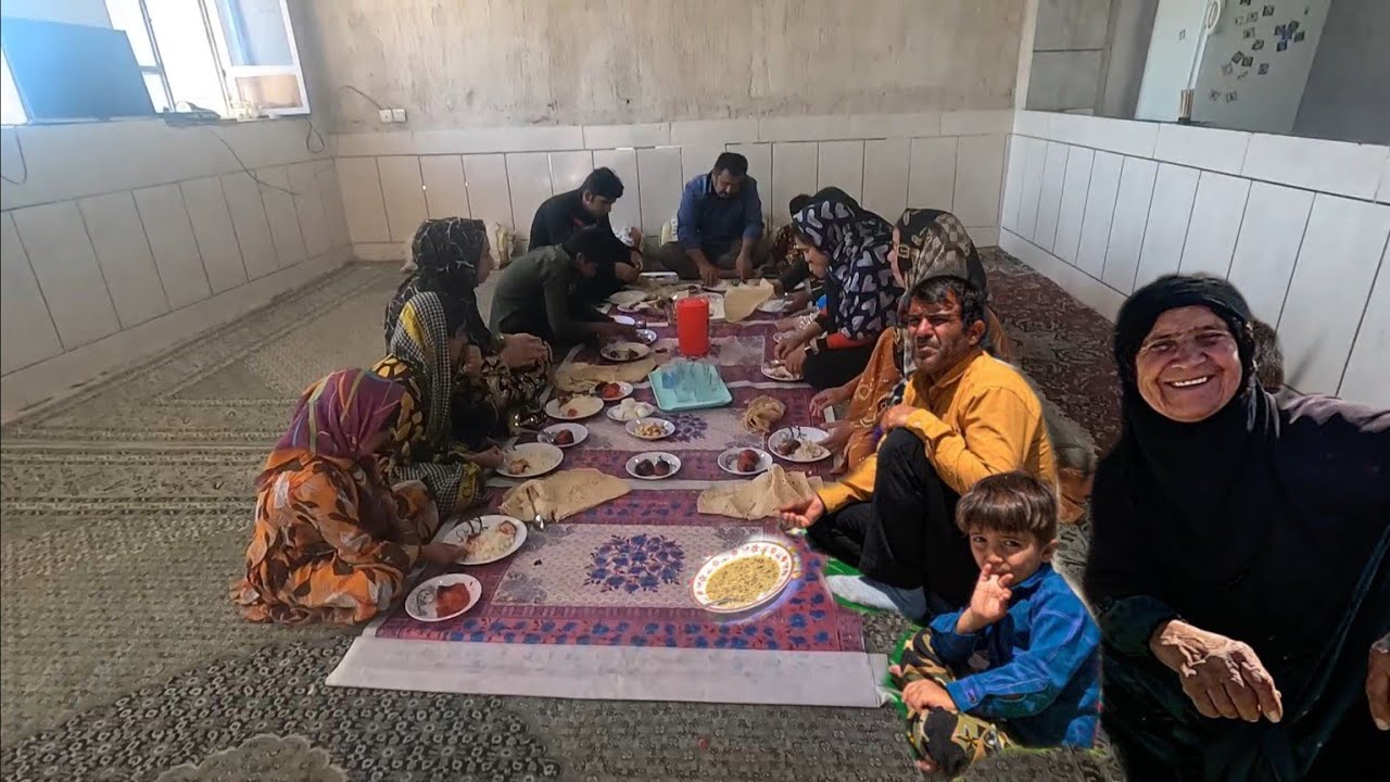 Happy day to the family of Ghodrat, her daughter went to visit them ...