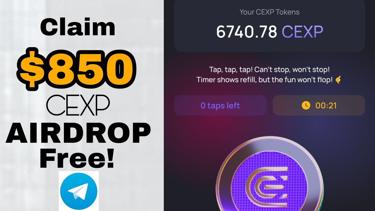 New Airdrop; How To Start Mining CEXP Token On Telegram || CEX.io ...
