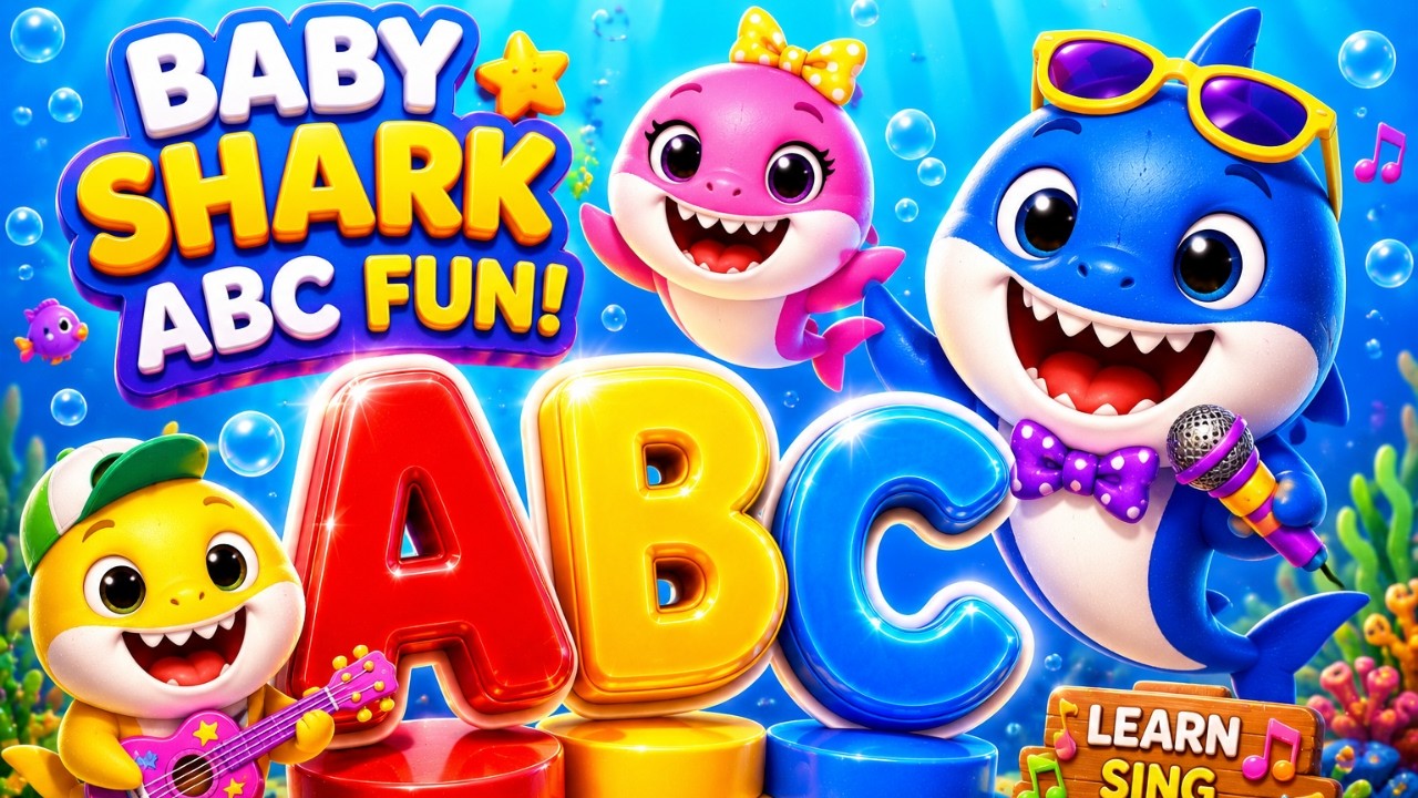 Baby Shark Alphabet Fun 🦈 #abcsong #toddlerlearning - YouTube