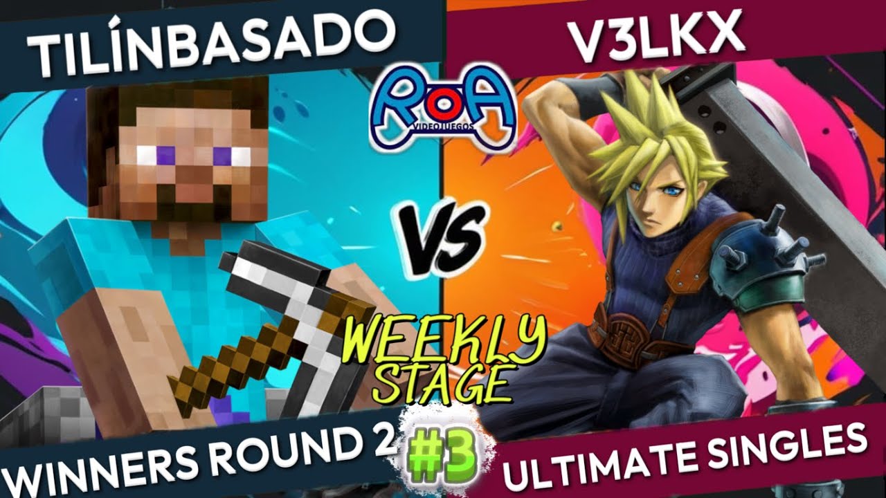 Stage #3 WINNERS ROUND 2 - TilínBasado (Zombie) vs V3lkx (Cloud) Smash ...