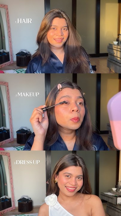 My order of getting ready🩷 #yourubeshorts #shorts #grwmmakeup #grwm #gettingready #getready # ...