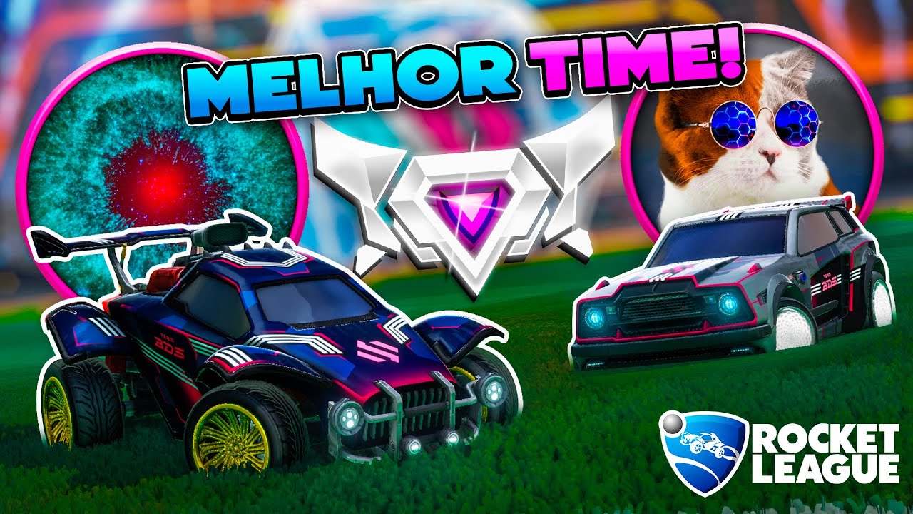 EU E O JATO USAMOS O CARRO DO MELHOR TIME DO MUNDO NO ROCKET LEAGUE ...