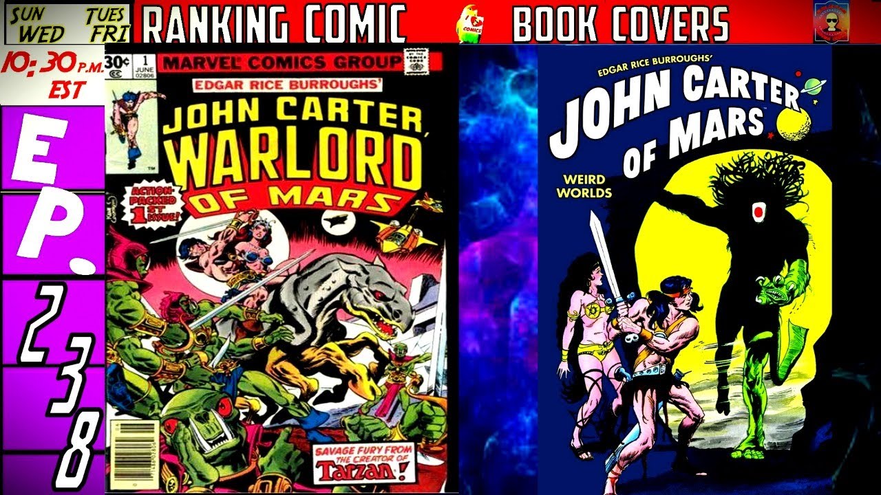 Ranking John Carter Warlord Of Mars Marvel Comics Comic Book Covers ...