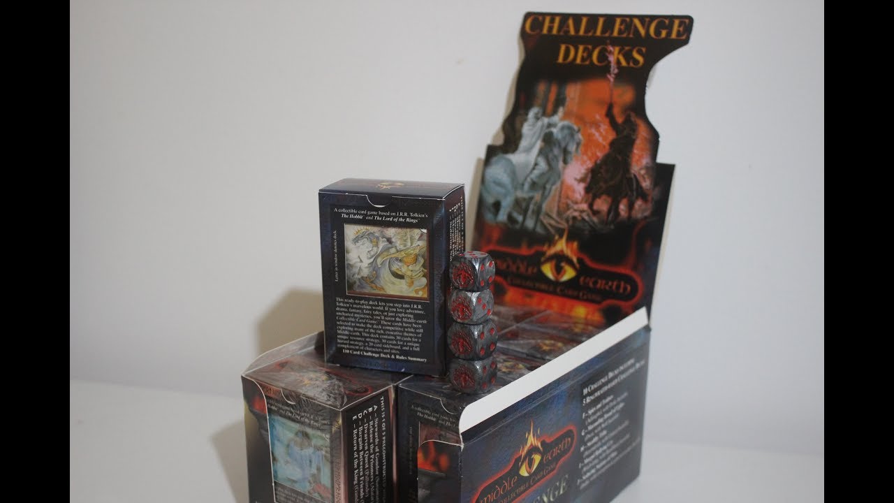 Middle Earth CCG 10 Challenge Decks display box unboxing PART 2 - YouTube