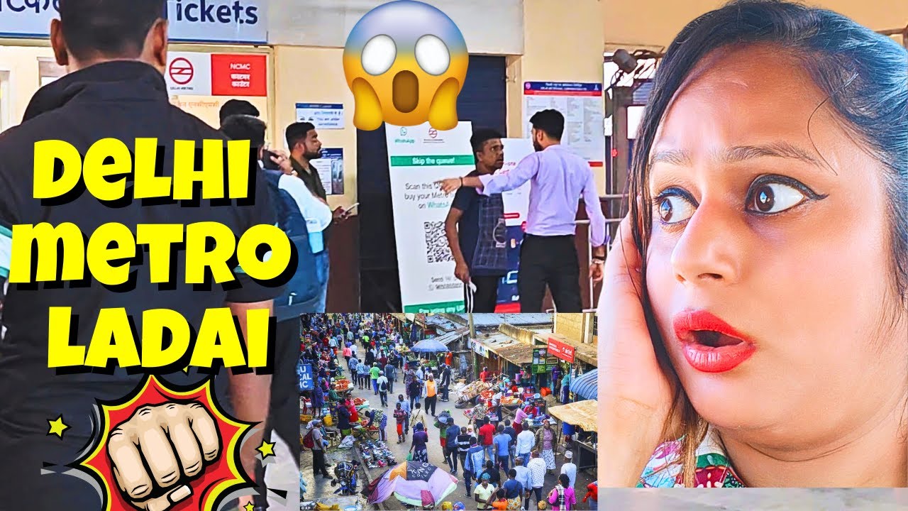 Delhi Metro m hui Ladaai |Exploringkamal Behind the scenes| Delhi Metro ...