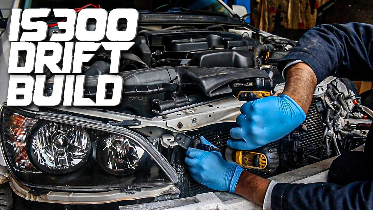 IS300 Drift Build [Ep.2] "Removing Bent Metal And JDM Core Support and ...