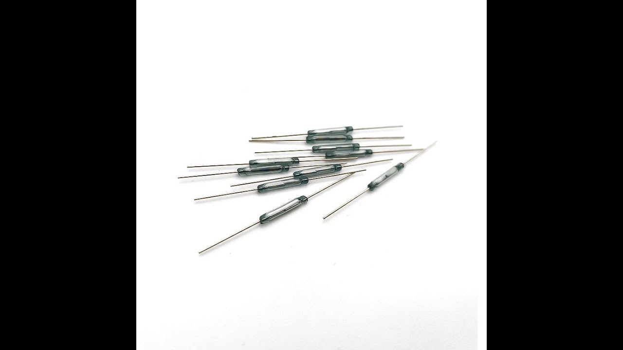 MKA14103 reed tube 2.2*14mm magnetic spring switch reed switch - YouTube