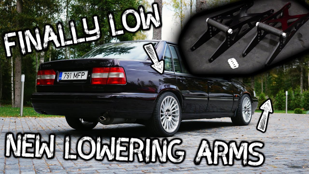 Finally low! Adjustable Rear Ride Heigth - Volvo 960 - YouTube