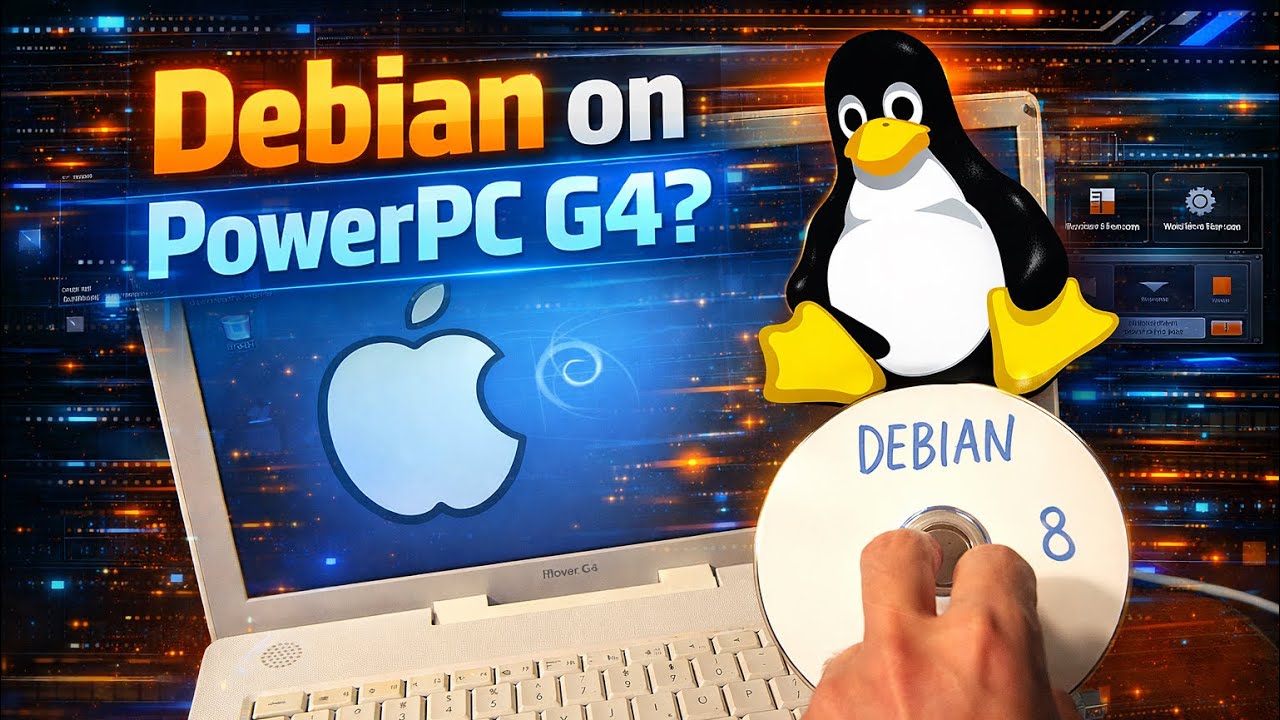 Debian 8 on iBook G4. Worth it? - YouTube