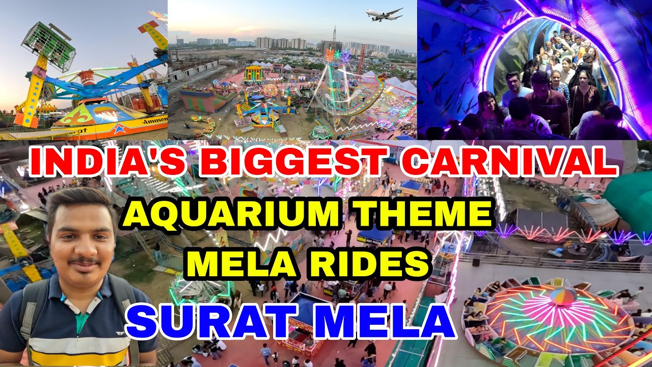 Surat Mela 2023 | Aquarium Theme Mela Surat Rides | Biggest Carnival ...