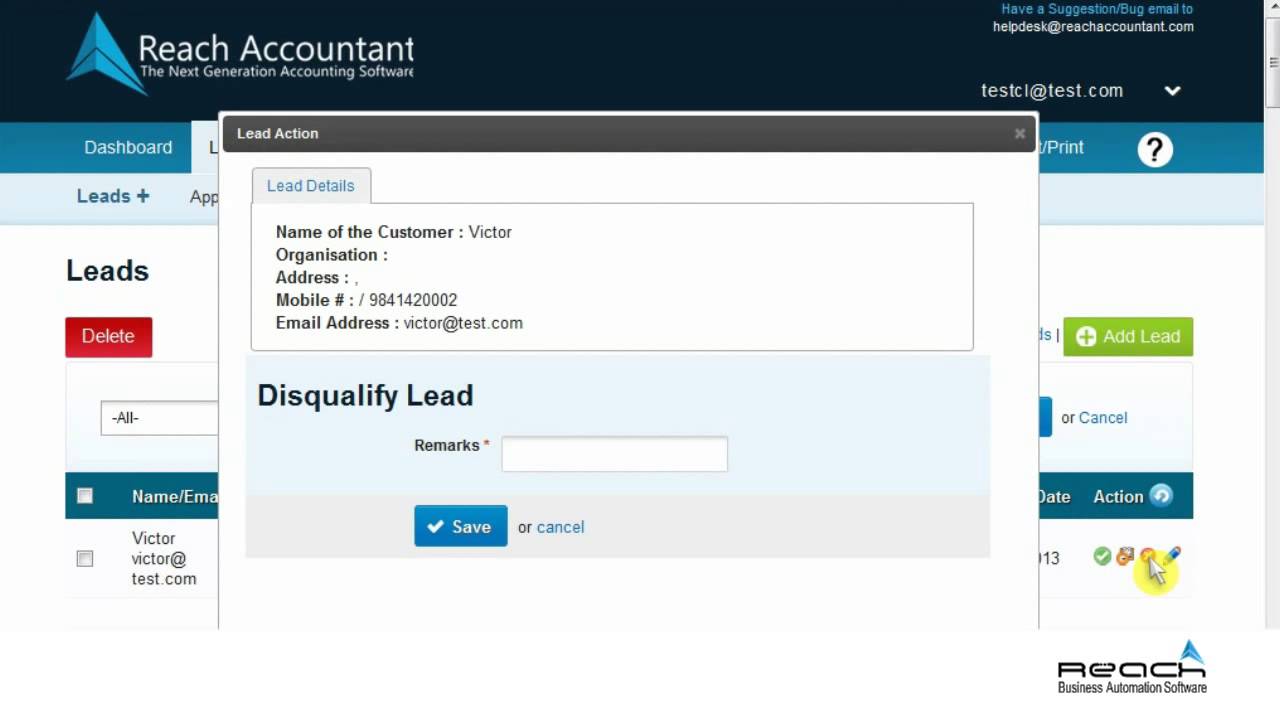 How to disqualify a Lead? - YouTube