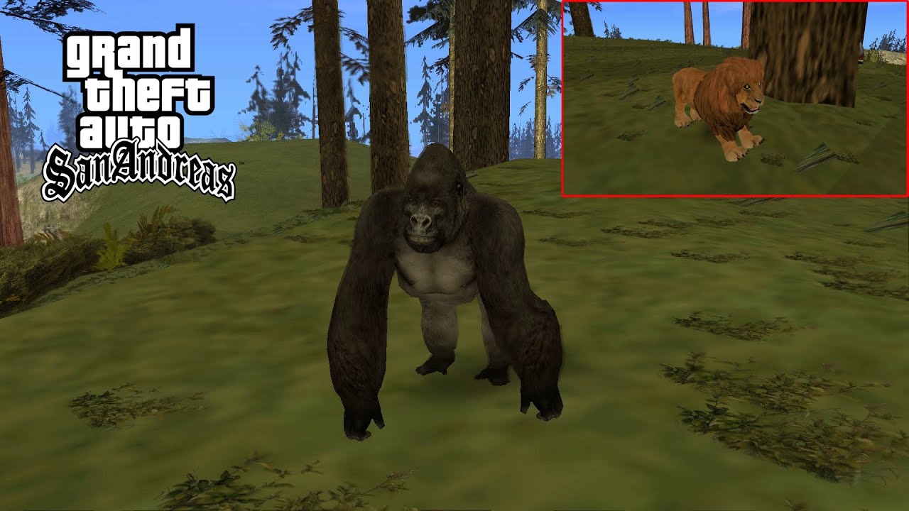 GTA San Andreas - Adding Animals in the Woods | Animals Wild Life Mod ...