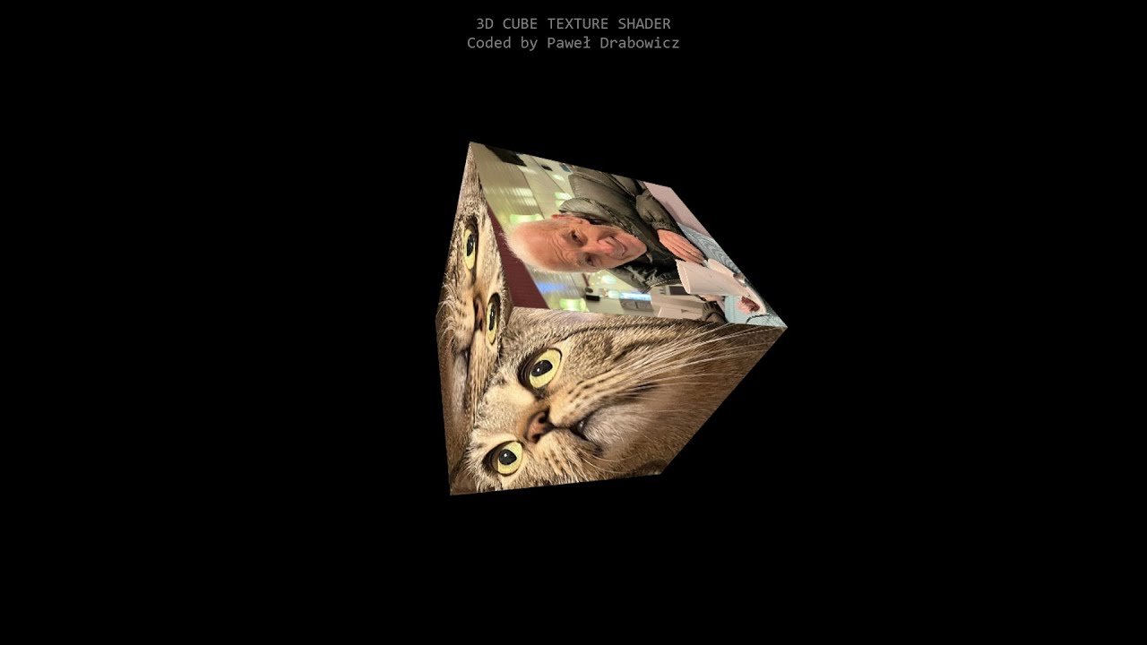 3d Cube Texture Shader Javascript © Paweł Drabowicz Youtube