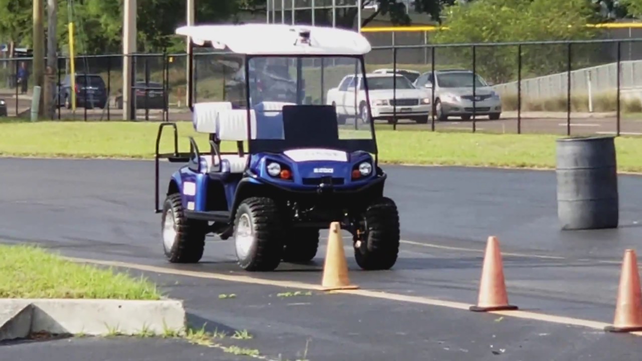 Autonomous Golf Cart Test - YouTube