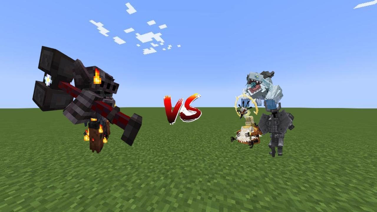 Nether Warlord Vs Mowzie's Mob - YouTube