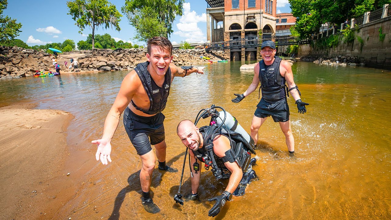 Searching For Treasure Under Whitewater Rafting Carnage!! (Dangerous ...