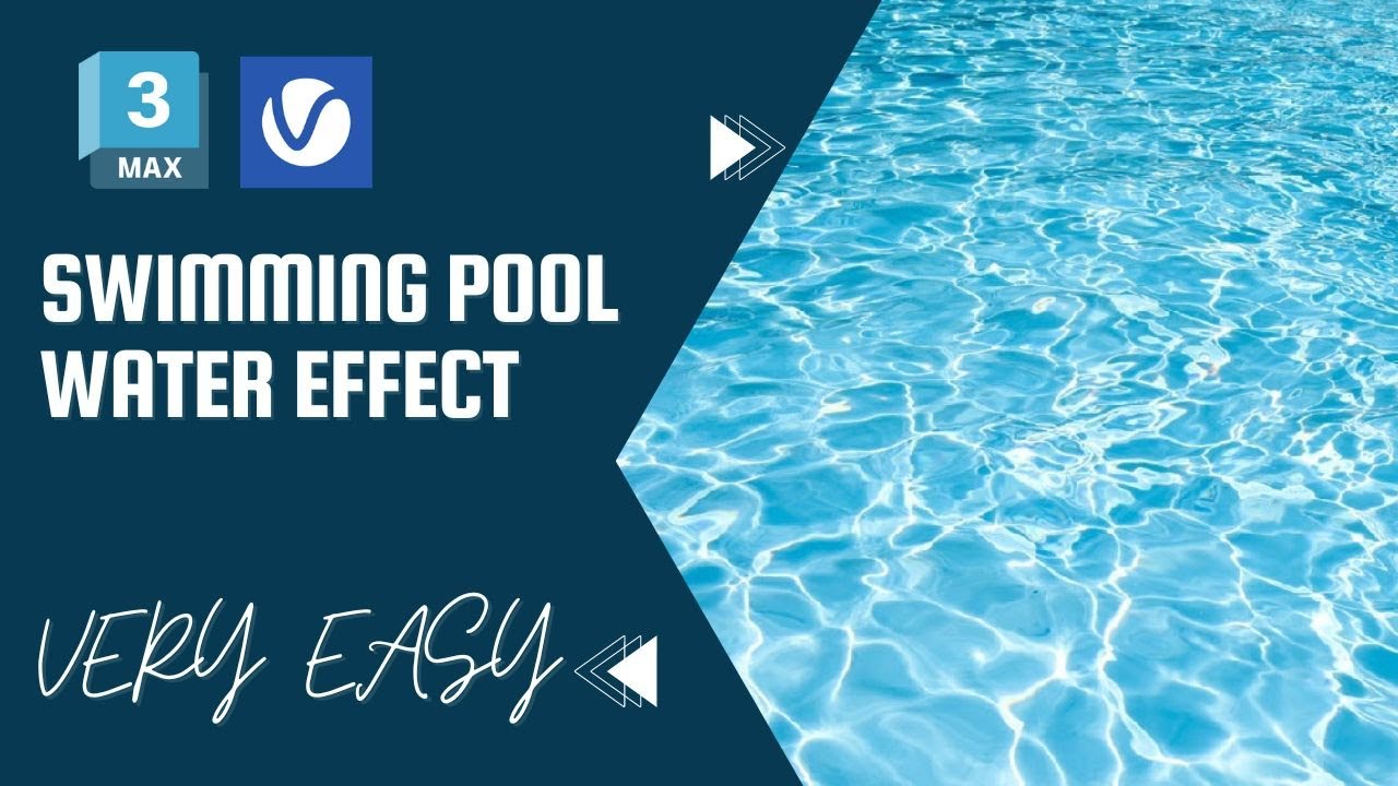 How to make Swimming pool water effect in 3ds max and Vray | Basic easy ...