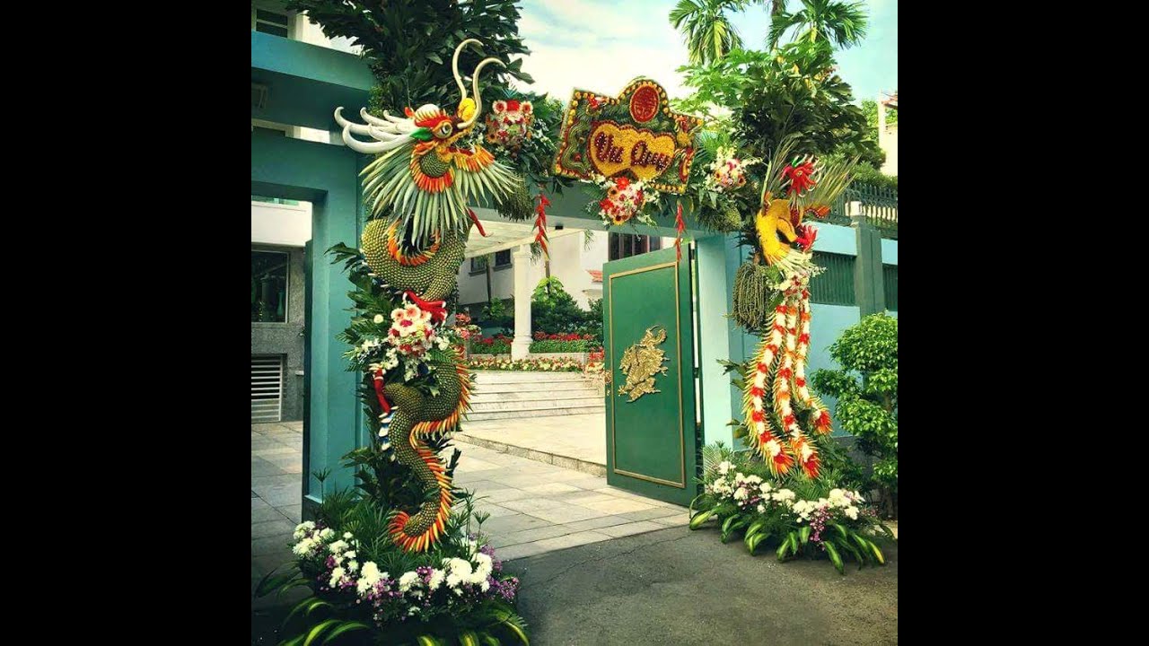 Special beautifull wedding gates from nature - YouTube