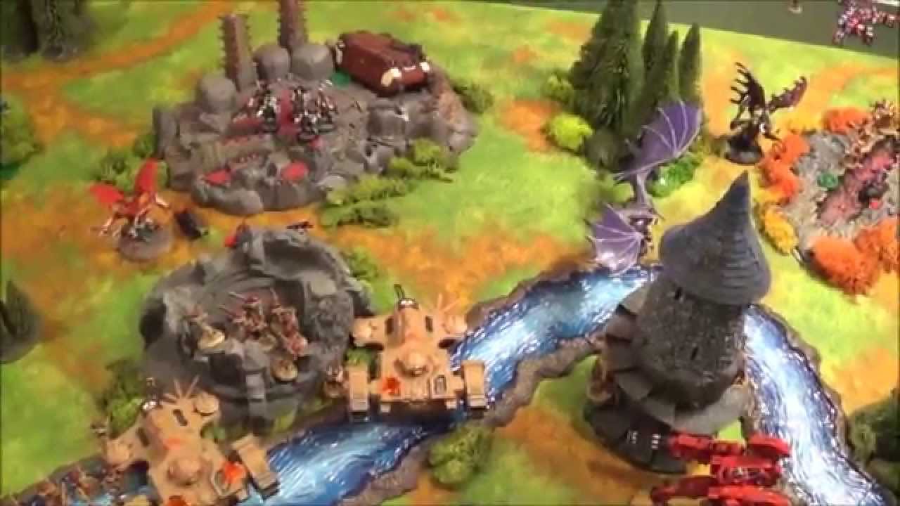 7th edition Tau v chaos 2500 points 4 4 15 - YouTube