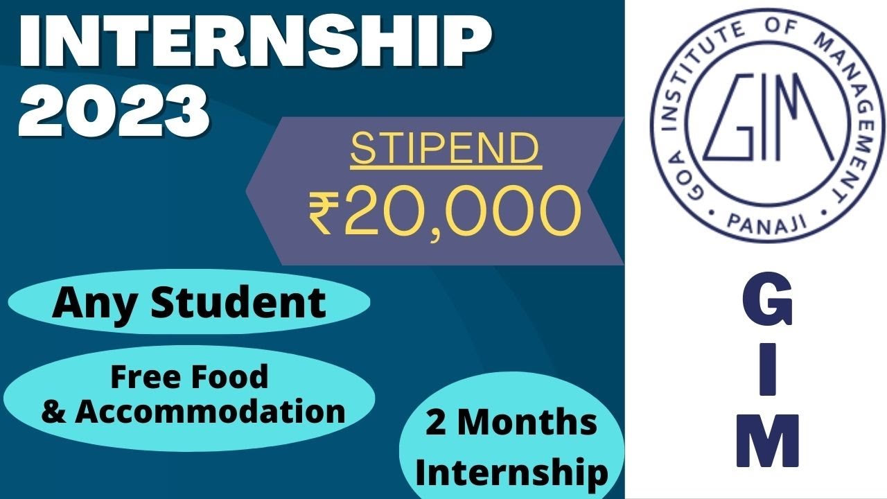 GIM Internship 2023 | Stipend ₹20,000 | Any Student | Freshers Eligible ...