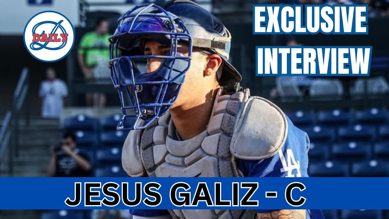 Jesus Galiz, Dodgers Catching Prospect, Joins Dodgers Daily - YouTube