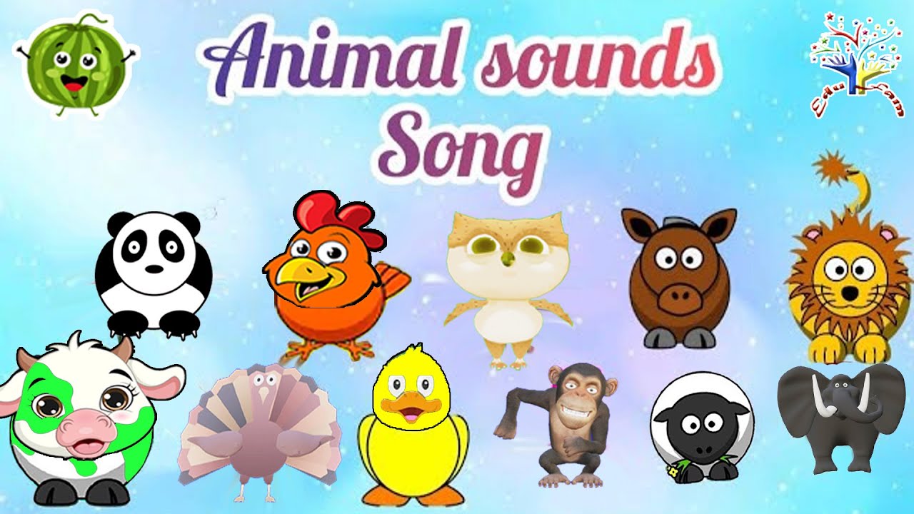 The Animal Sounds Song Kids Songs and Nursery Rhymes AS34 || what do ...