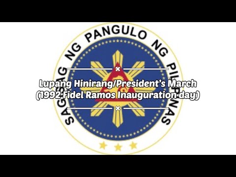“1992 Fidel Ramos Inauguration Day” | Lupang Hinirang/President’s March ...