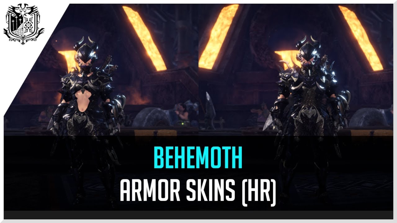 Monster Hunter World - All Behemoth Armor Skins | Male, Female, HR ...