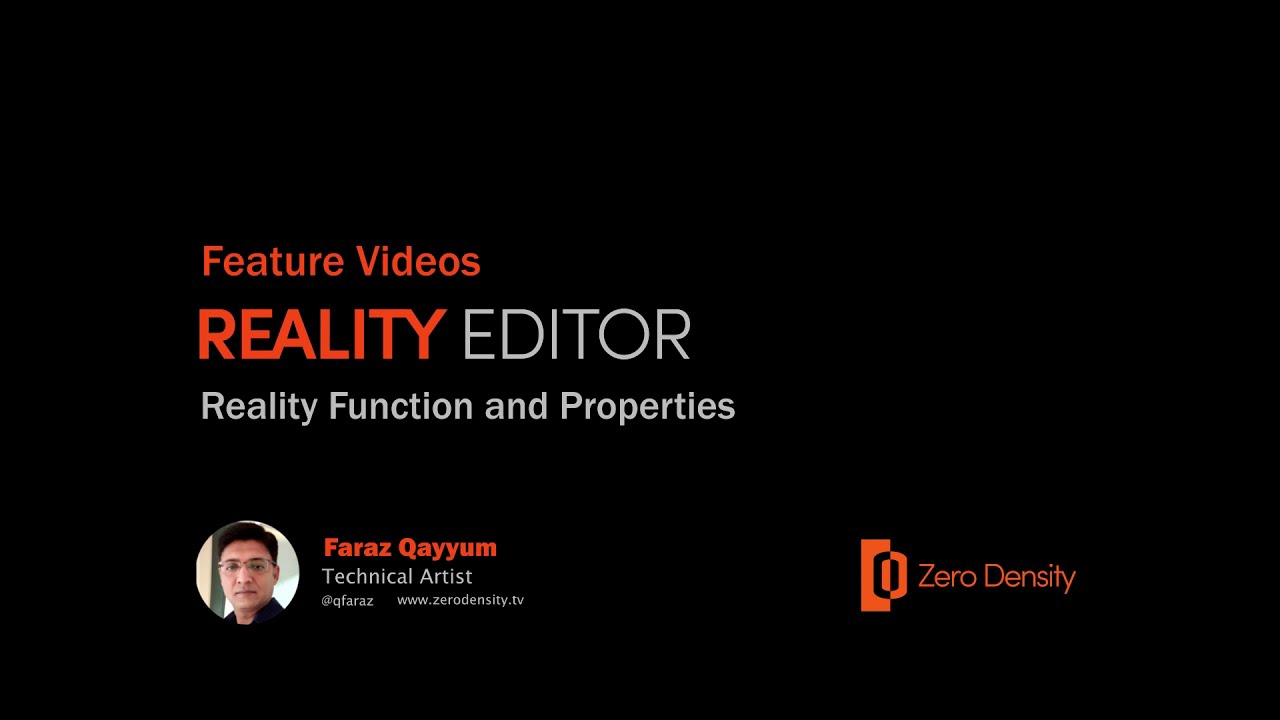 Reality Editor | Reality Function and Properties - YouTube