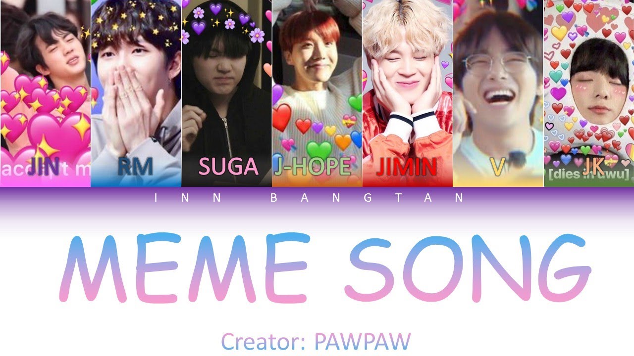 BTS (방탄소년단) MEME SONG - PawPaw (Color coded lyrics) - YouTube