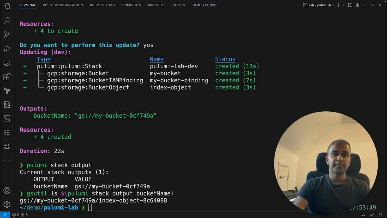 Build Gcp Infra Using Pulumi In Yaml Format Youtube