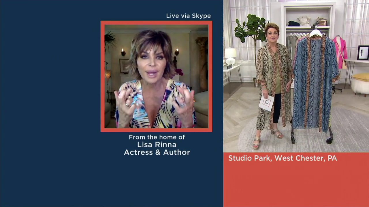 Lisa Rinna Collection Printed Duster on QVC - YouTube