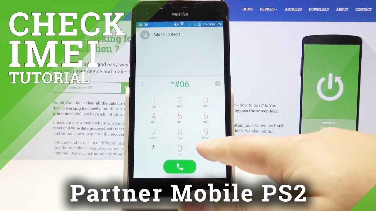 How to Check IMEI in Partner Mobile PS2 - Read Serial number - YouTube