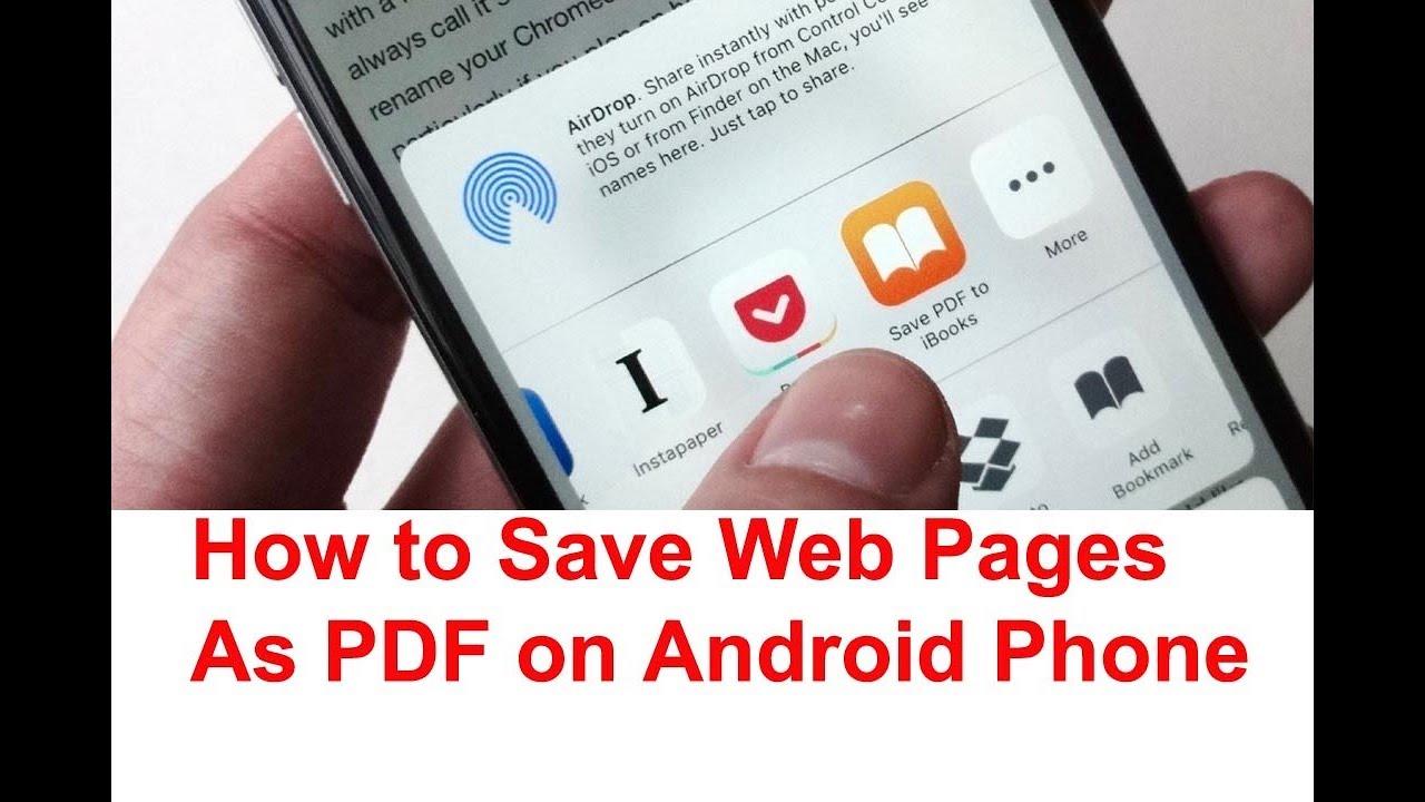 How To Save Web Pages As PDF On Android Phone YouTube How To Save Web Pages As PDF On Android Phone YouTube