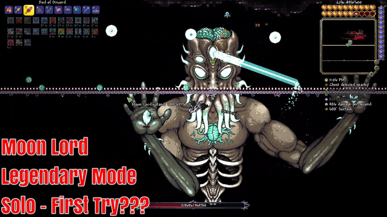 Terraria - Zenith Seed - Master Mode {Legendary} - Moon Lord [First try ...