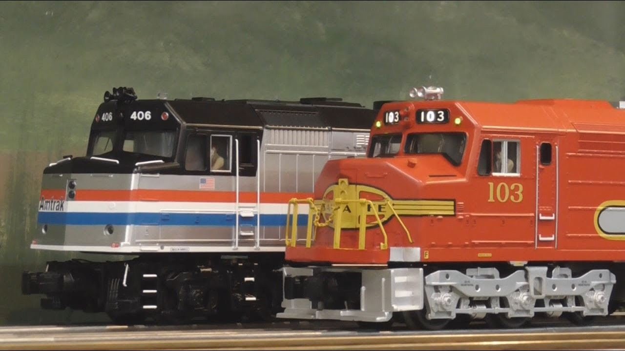 MTH Railking F40PH and FP45 Test Run at Legacy Station 9/26/19 - YouTube