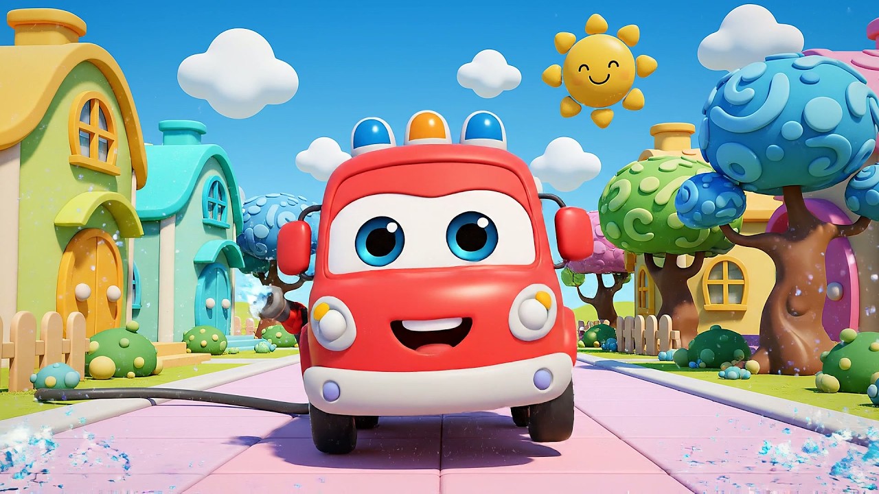 Happy Firetruck Goes Nee Naw Nee | Firefighter Hero Song & Emergency ...