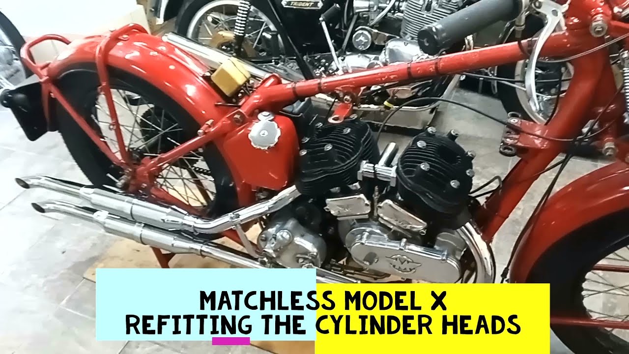 Matchless Model X: Cylinder Heads Refitted - YouTube