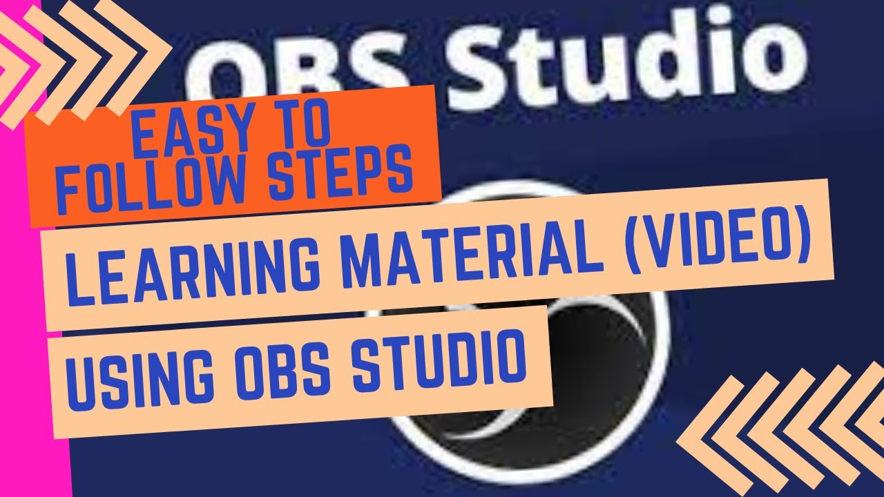 How to create a Learning material (video) with OBS Studio 2022 (FREE ...