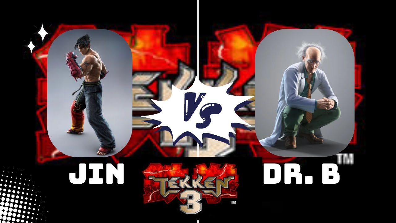 Tekken 3 JIN| Unlock Dr. B | Saving Doctor Bosconovitch | Tekken Force ...