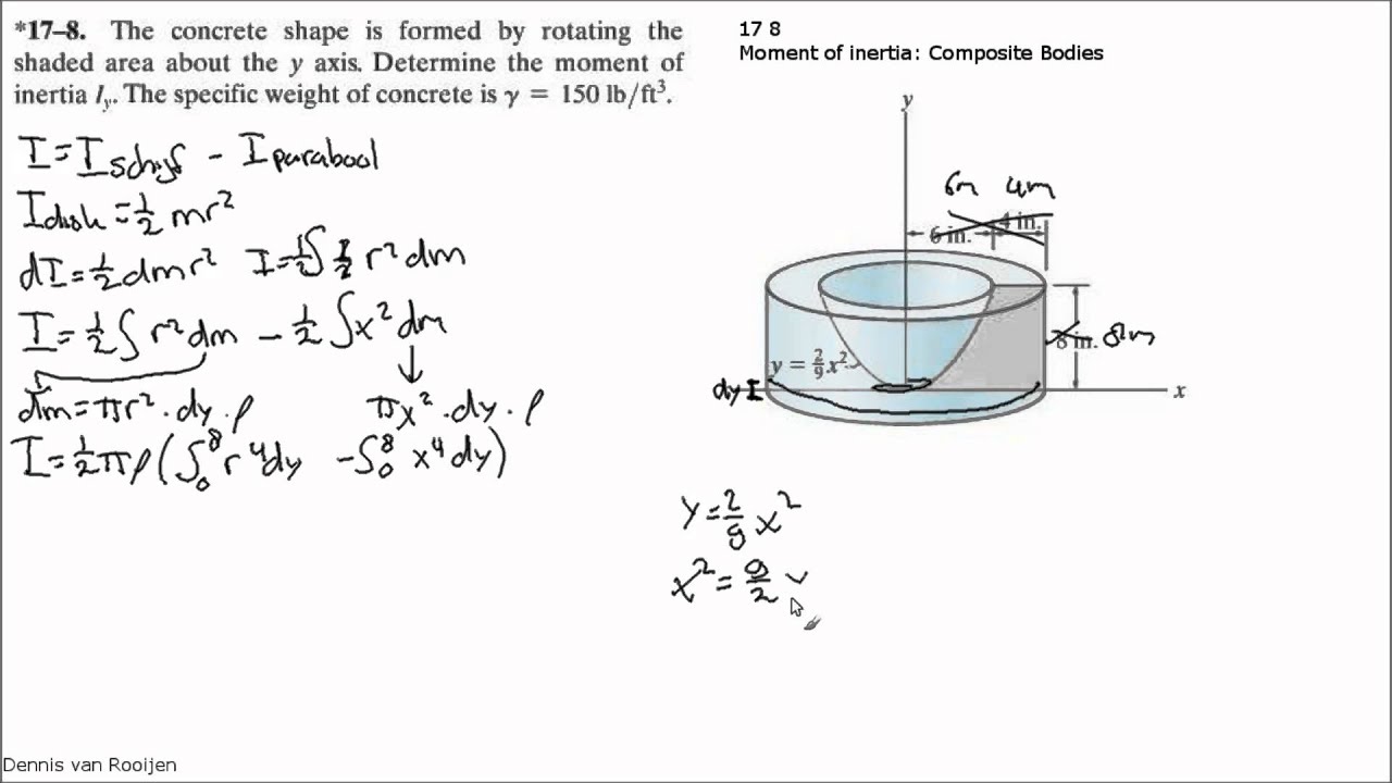 17 8 Moment of Inertia, Composite bodies - YouTube